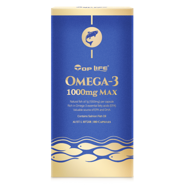 Top Life Omega-3 1000mg MAX 180 Capsules — Phoenix Beauty